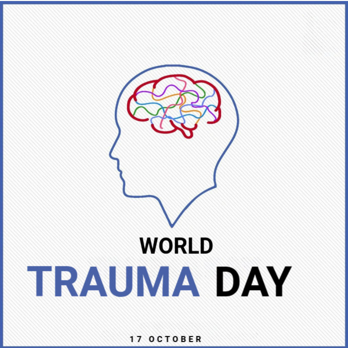 White Maximalist World Trauma Day Instagram Post Template | PosterMyWall