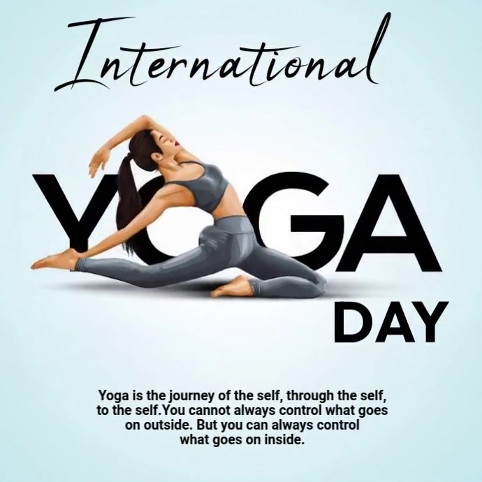 Copy of White Maximalist Yoga Day Instagram Post | PosterMyWall