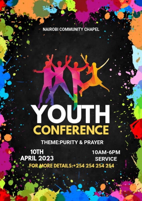 Copy of White Maximalist Youth Conference A3 | PosterMyWall