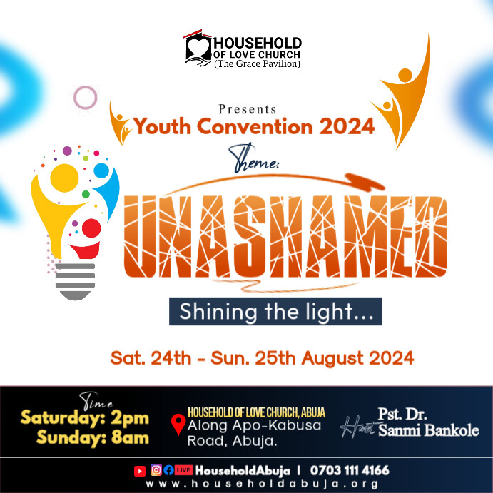 White Maximalist Youth Convention Square (1:1) | PosterMyWall