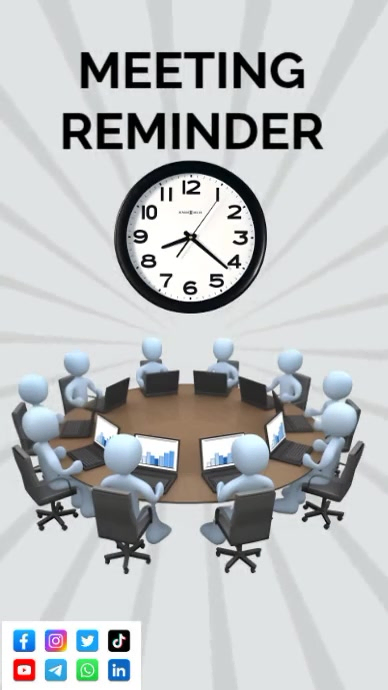 Copia de White Meeting Reminder Instagram Reel Video | PosterMyWall