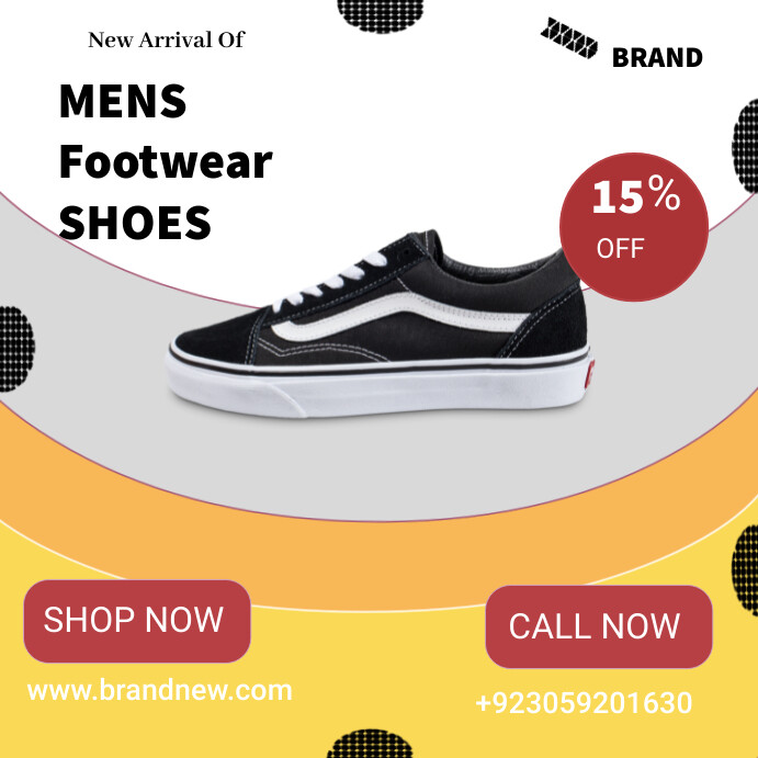 Plantilla de White Men Footwear Shoes Instagram Post | PosterMyWall