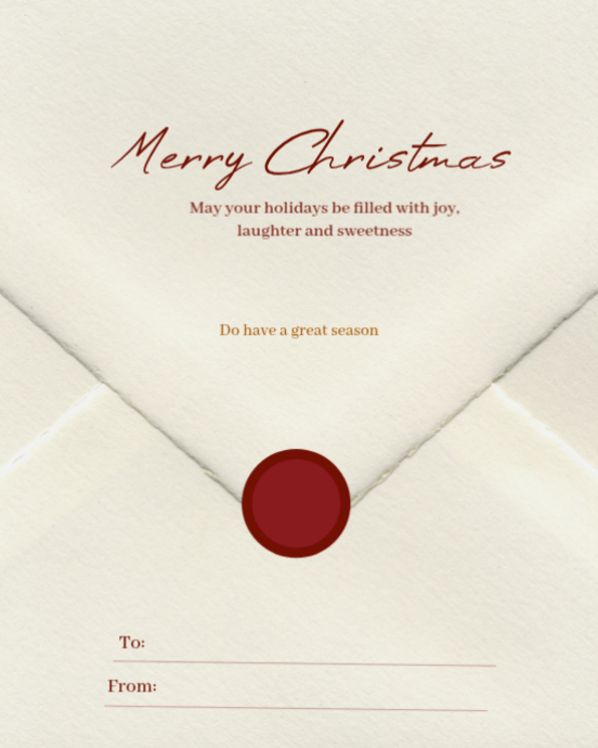 White Merry Christmas 2025 Letters Instagram Portrait Template ...