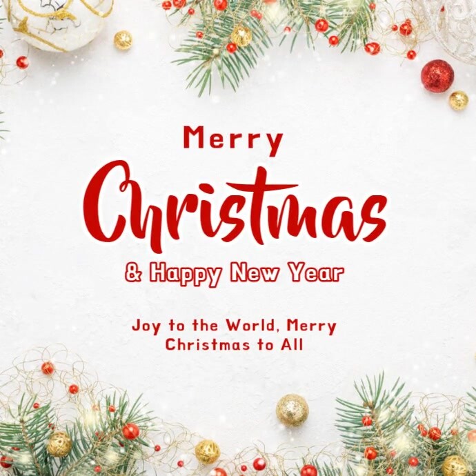 Copy of White Merry Christmas Instagram Post | PosterMyWall