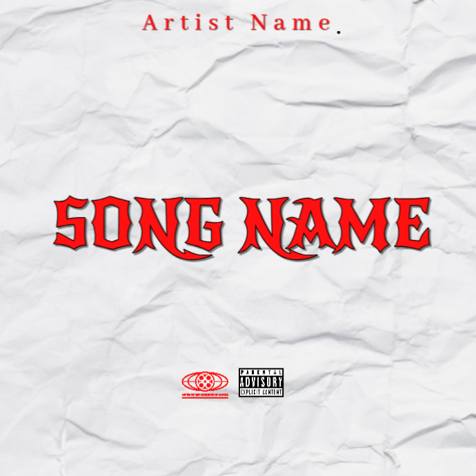 White Mixtape Album Cover Template | PosterMyWall