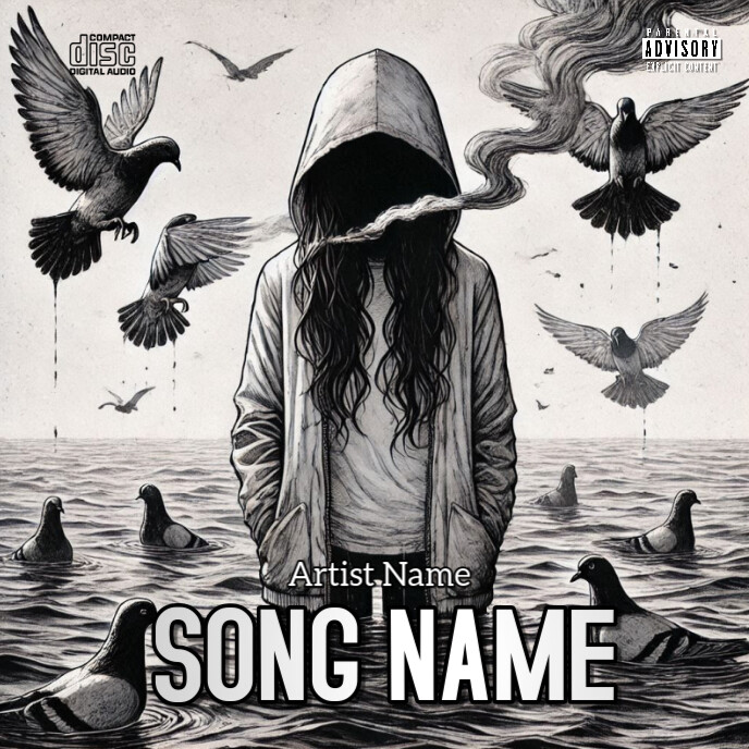 White Mixtape Album Cover Template | PosterMyWall