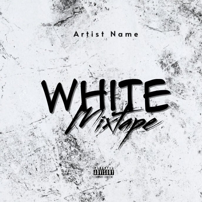 Copy of White Mixtape Album Cover | PosterMyWall