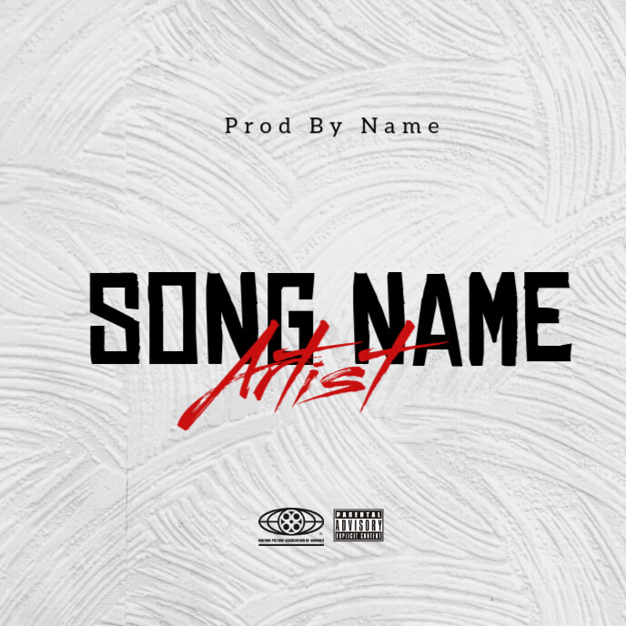 White Mixtape Album Cover Template | PosterMyWall
