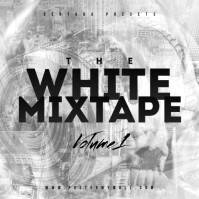 White Mixtape Cover Album Cover Template | PosterMyWall
