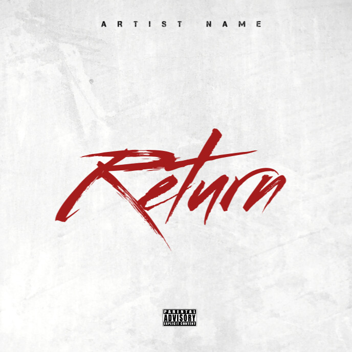 White Mixtape Cover Album Cover Template | PosterMyWall
