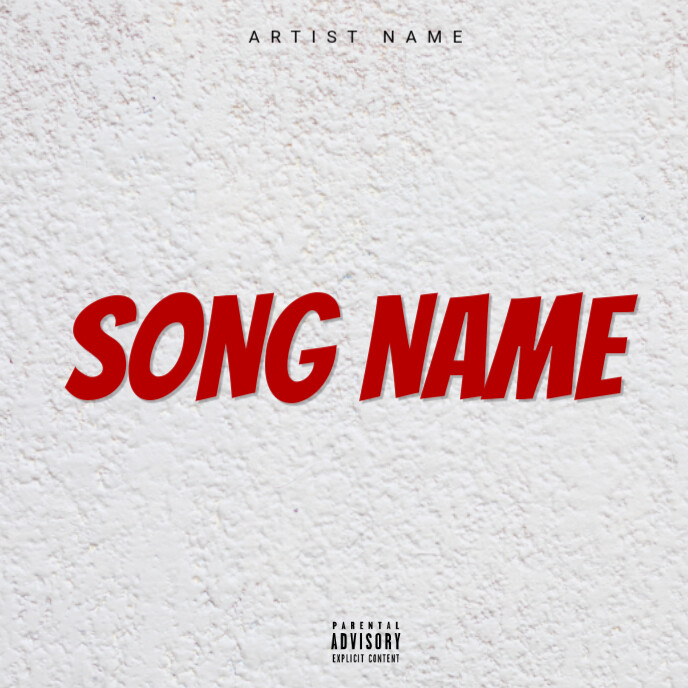 White Mixtape Cover Album Cover Template | PosterMyWall