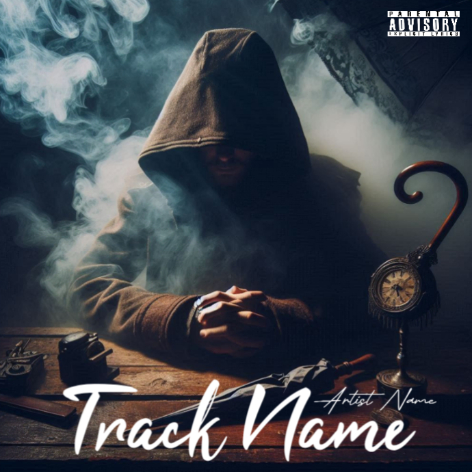 White Mixtape Cover Album Cover Template | PosterMyWall