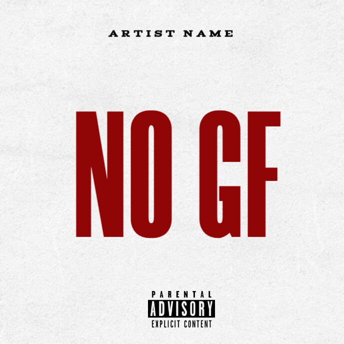 White Mixtape Cover Album Cover Template | PosterMyWall