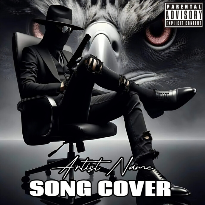 White Mixtape Cover Album Cover Template | PosterMyWall