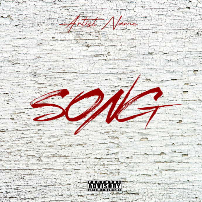 White Mixtape Cover Album Cover Template | PosterMyWall
