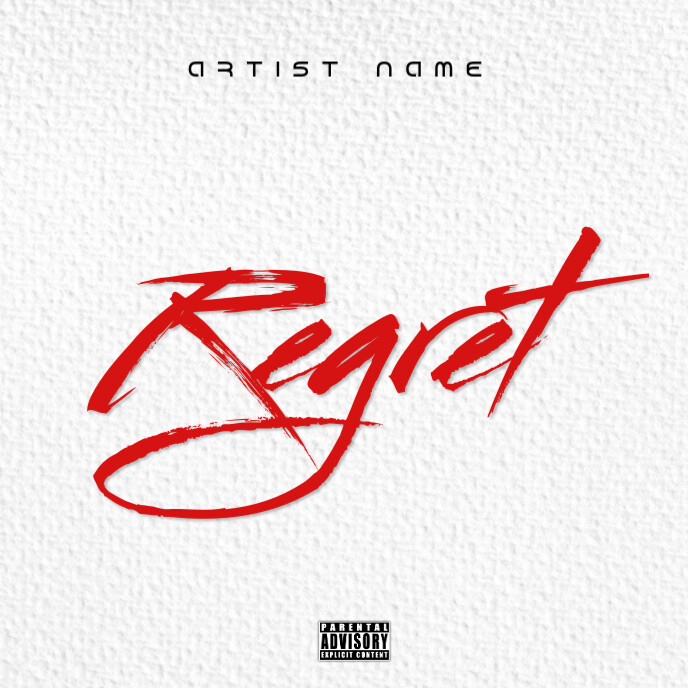 White Mixtape Cover Album Cover Template | PosterMyWall