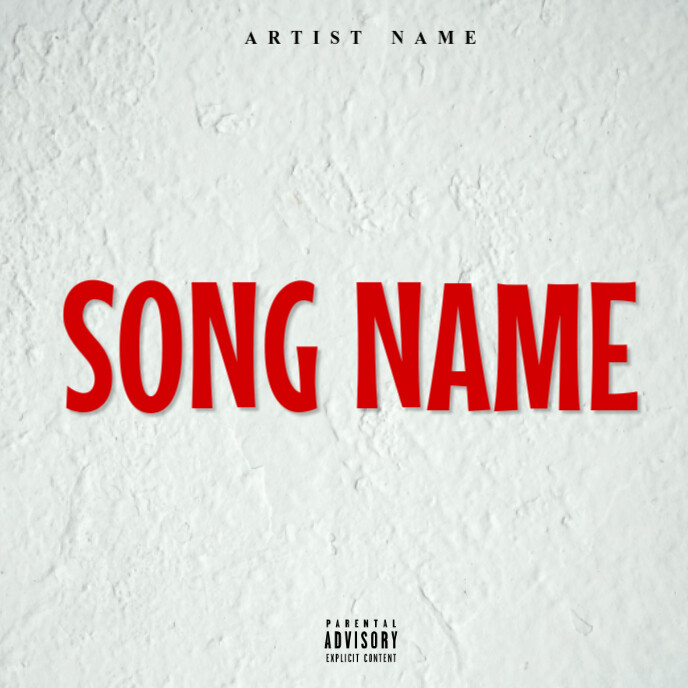 White Mixtape Cover Album Cover Template | PosterMyWall