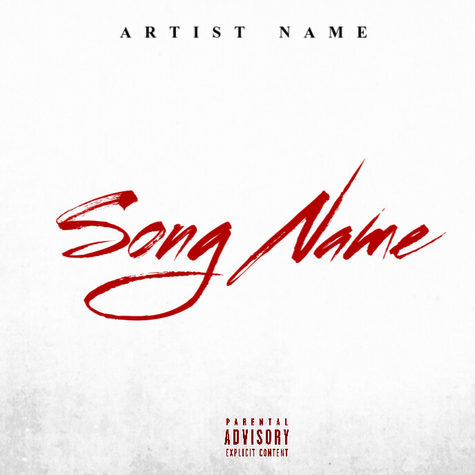 White Mixtape Cover Album Cover Template | PosterMyWall
