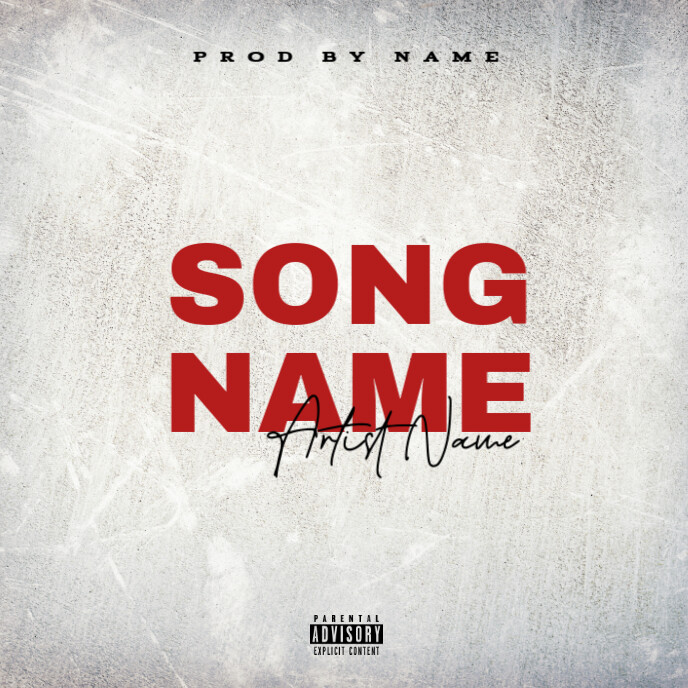 White Mixtape Cover Album Cover Template | PosterMyWall