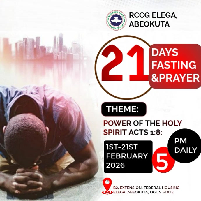 White Modern & Minimal 2026 Fasting And Prayers Flyer Design Templates ...