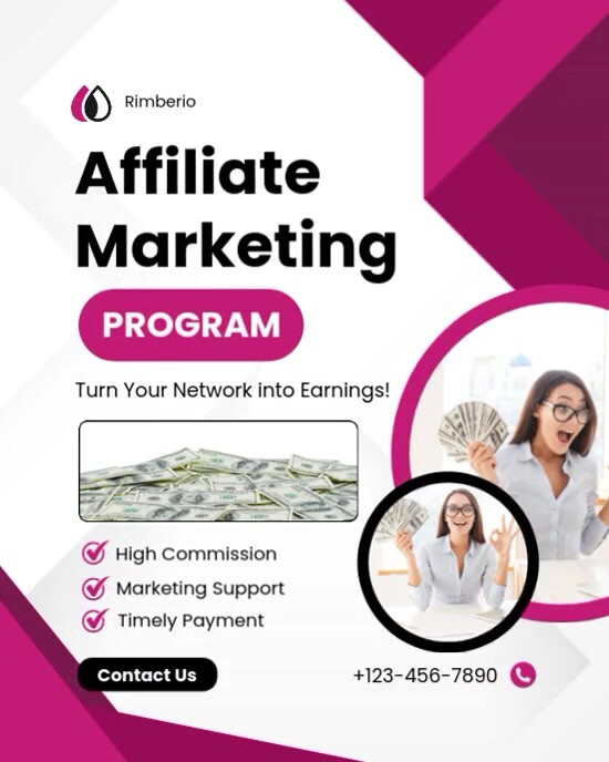 White Modern & Minimal Affiliate Marketing Program Instagram Portrait ...
