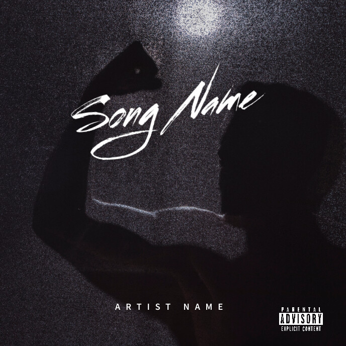 White Modern & Minimal Album Cover Design Template | PosterMyWall