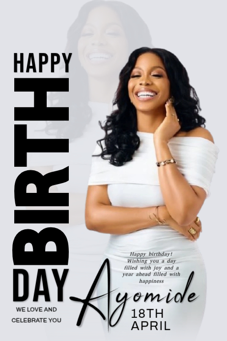 Copy of White Modern & Minimal Birthday Celebration Banner 4' × 6 ...