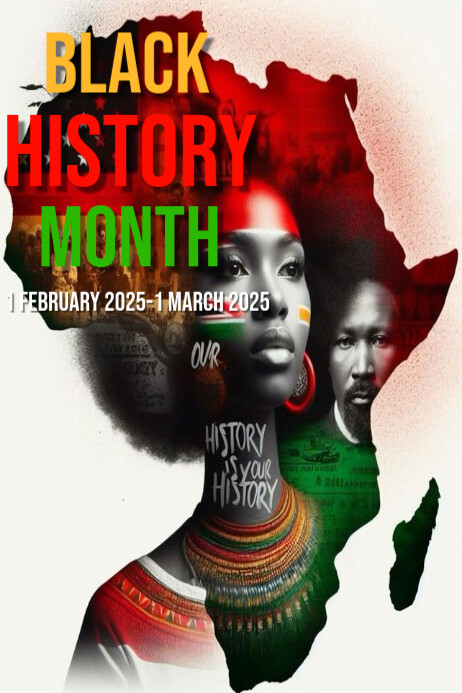 Copy of White Modern & Minimal Black History Month Poster | PosterMyWall