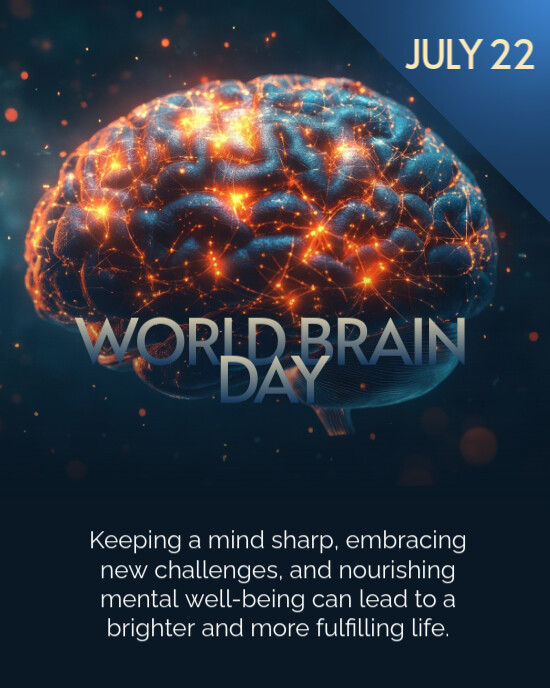 Copy of White Modern & Minimal Brain Instagram Portrait | PosterMyWall