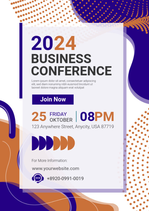 Copy of White Modern & Minimal Business Conference Event Poster Flyer ...
