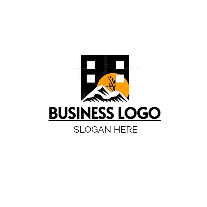 Copy of White Modern & Minimal Business Logo Logo | PosterMyWall