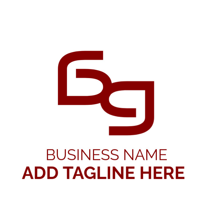 White Modern & Minimal Business Logo Tagline Template Instagram Post ...