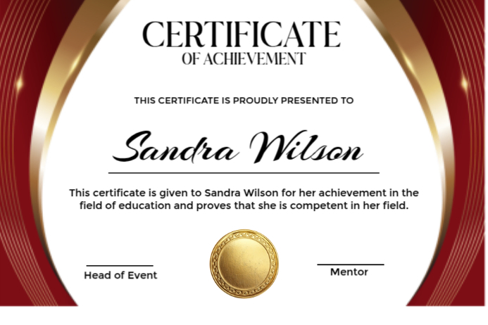 White Modern & Minimal Certificate Of Achievement, Poster Template ...