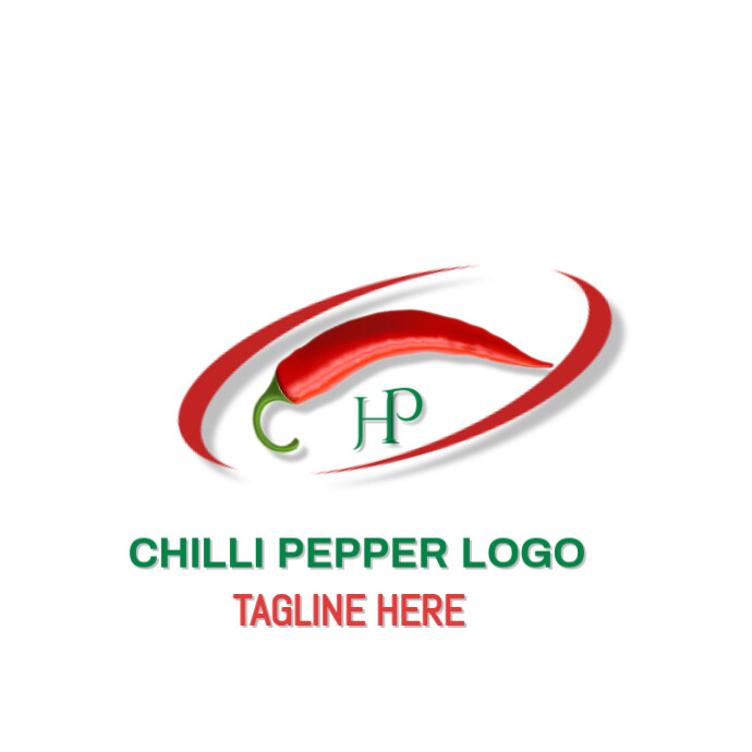 Copy of White Modern & Minimal Chilli Pepper Logo | PosterMyWall
