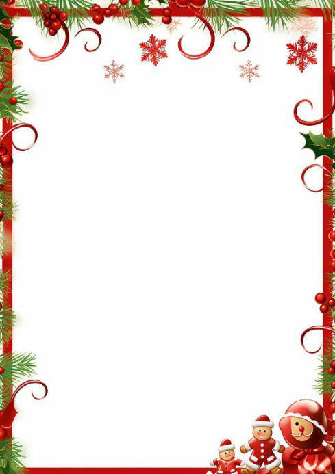 White Modern & Minimal Christmas Frame A4 Template | PosterMyWall