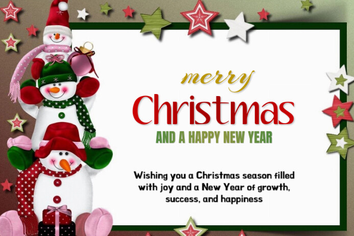 White Modern & Minimal Christmas Label Template | PosterMyWall