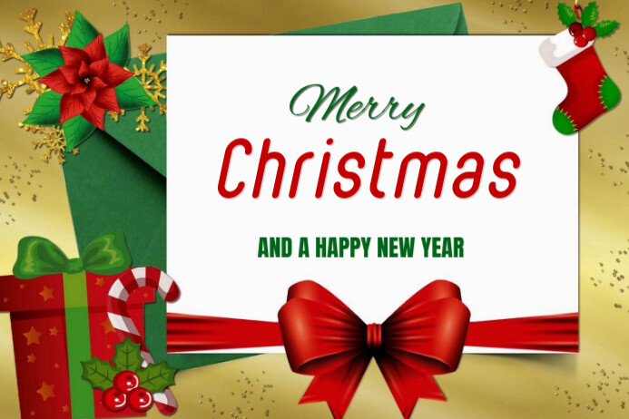 White Modern & Minimal Christmas Label Template | PosterMyWall