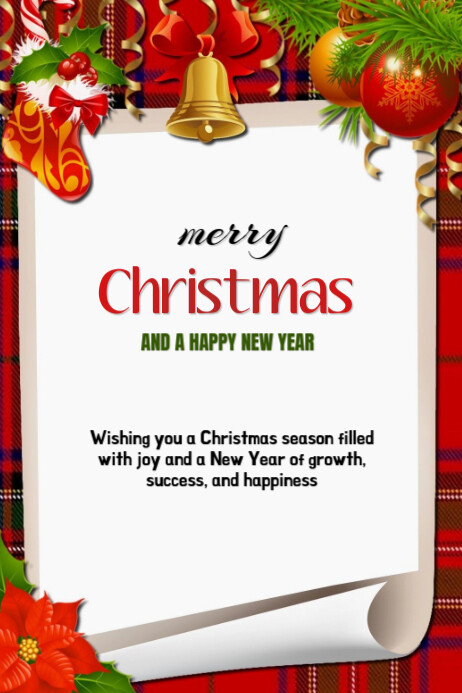 Copy of White Modern & Minimal Christmas Poster | PosterMyWall