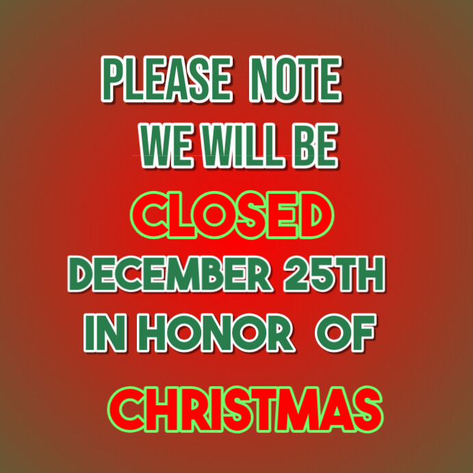 White Modern & Minimal Closed For Christmas Quotes, Closed For ...