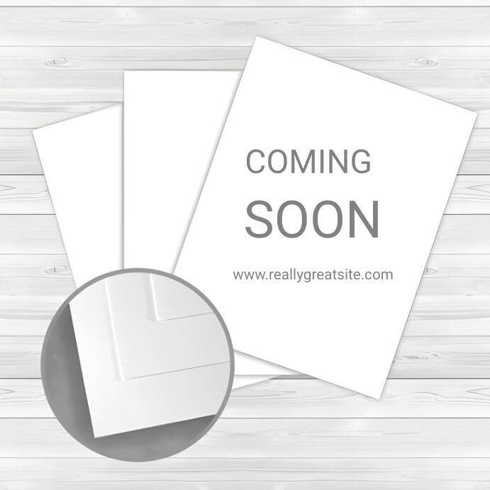 White Modern & Minimal Coming Soon Instagram Template | PosterMyWall