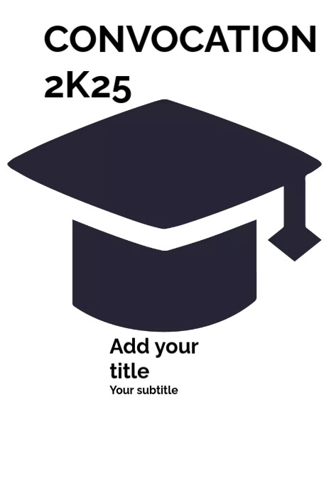 White Modern & Minimal Convocation Pinterest Graphic Template ...