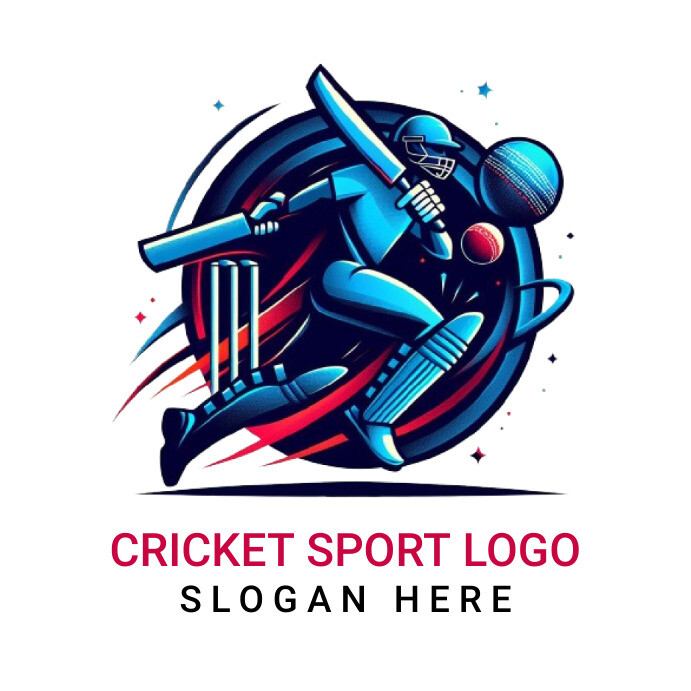 White Modern & Minimal Cricket Sport Logo Ins Template | PosterMyWall