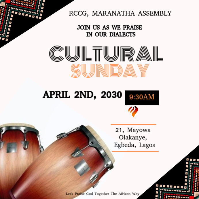 Copy of White Modern & Minimal Cultural Sunday Instagram Post ...