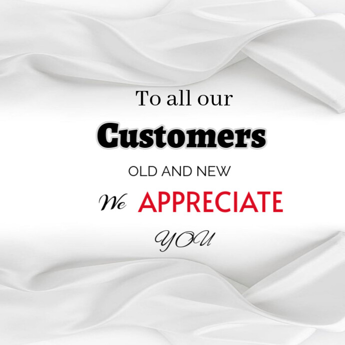 White Modern & Minimal Customer Appreciation Instagram Post Template ...