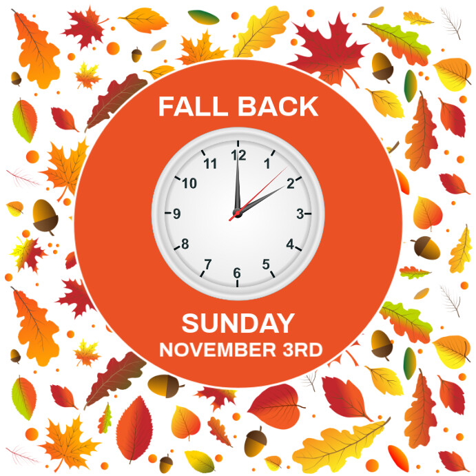 Copy of White Modern & Minimal Daylight Saving Time-Fall Back Flyer ...