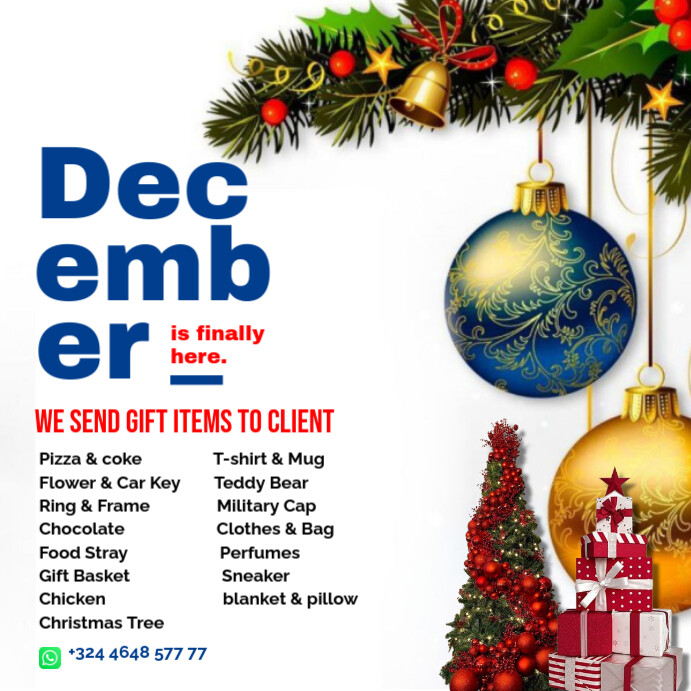 Copy of White Modern & Minimal December Surprise! Gift Card Alert ...