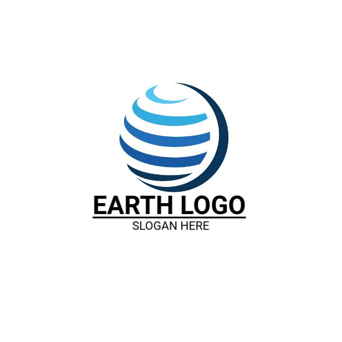 Copy of White Modern & Minimal Earth Logo Logo | PosterMyWall
