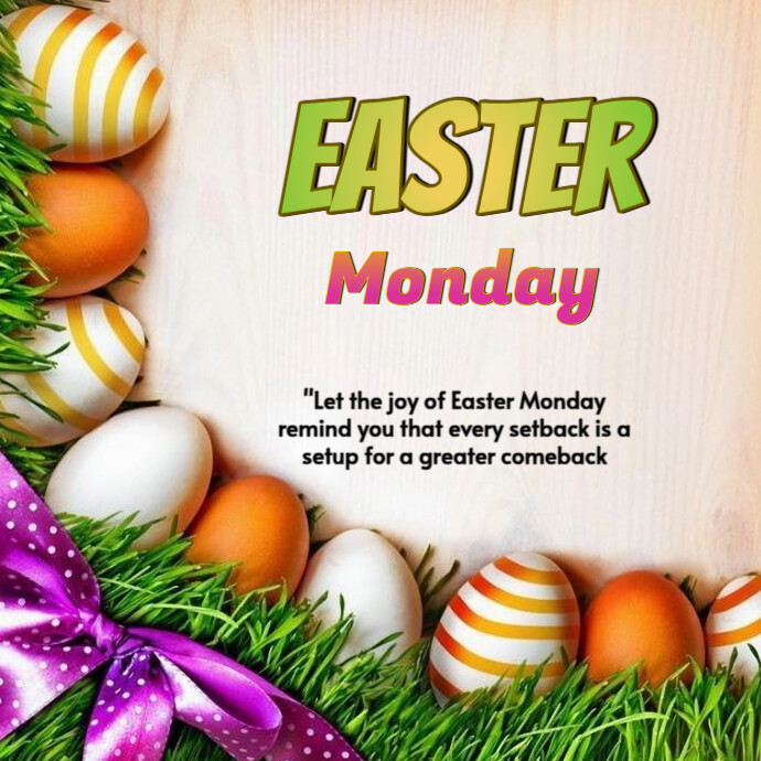 White Modern & Minimal Easter Card Logo Template | PosterMyWall