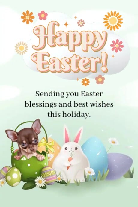 White Modern & Minimal Easter Egg Template Poster | PosterMyWall