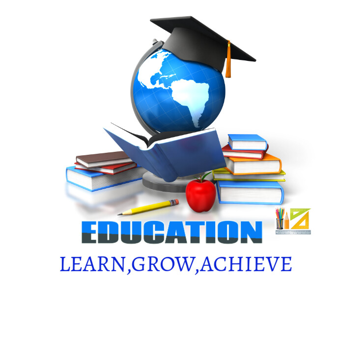 White Modern & Minimal Education Logo Template | PosterMyWall